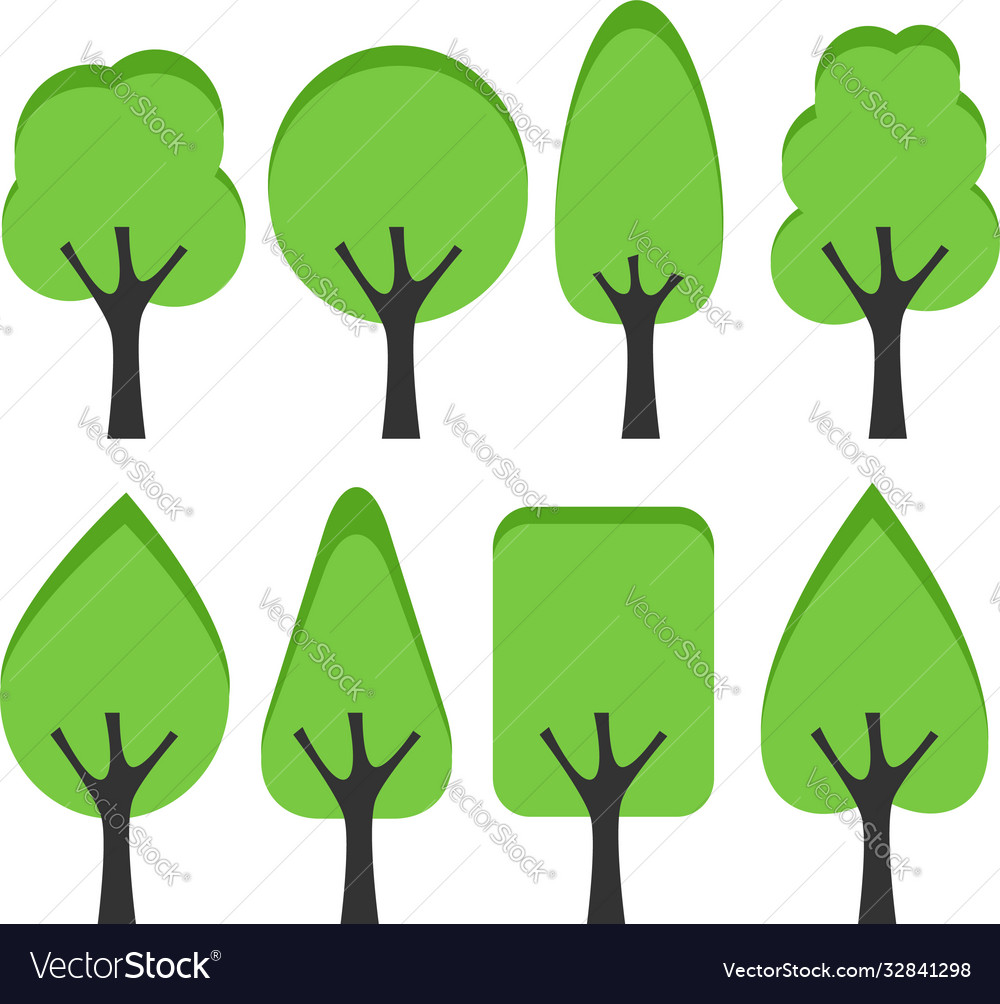 Trees Royalty Free Vector Image - VectorStock