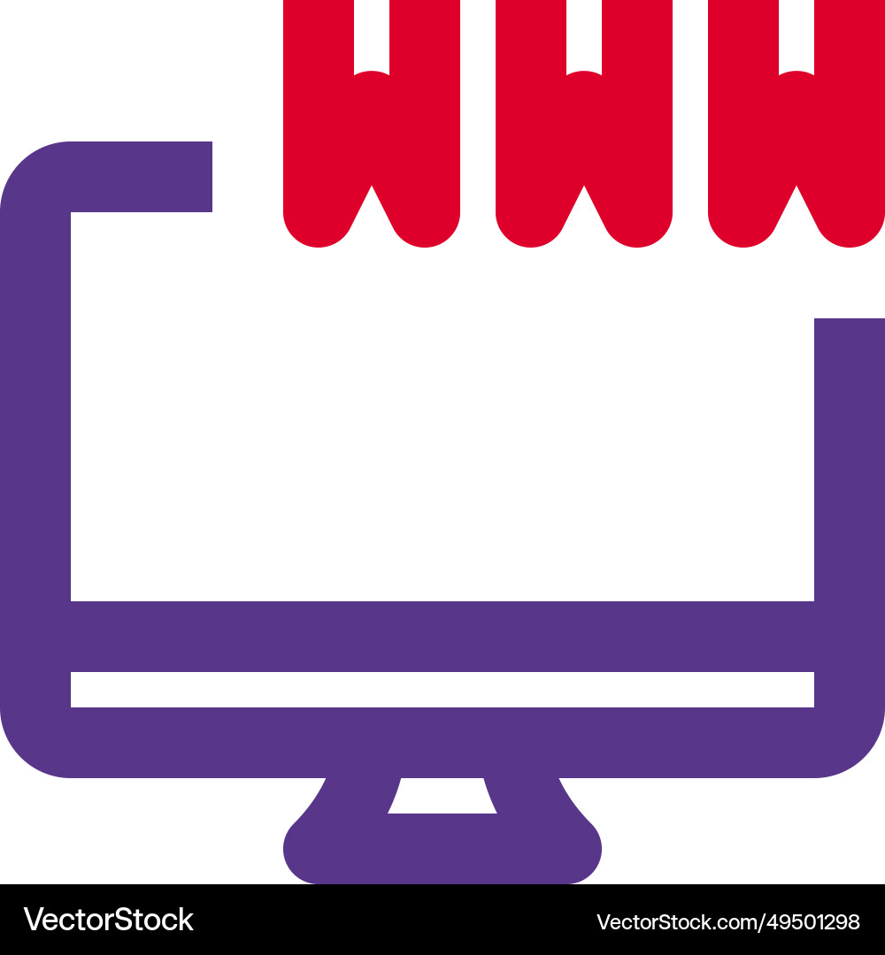 Url used to specify the address or location Vector Image