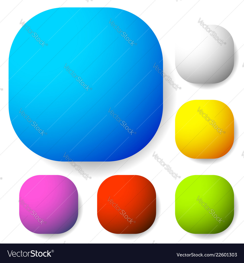 Badge button shape with blank space background Vector Image