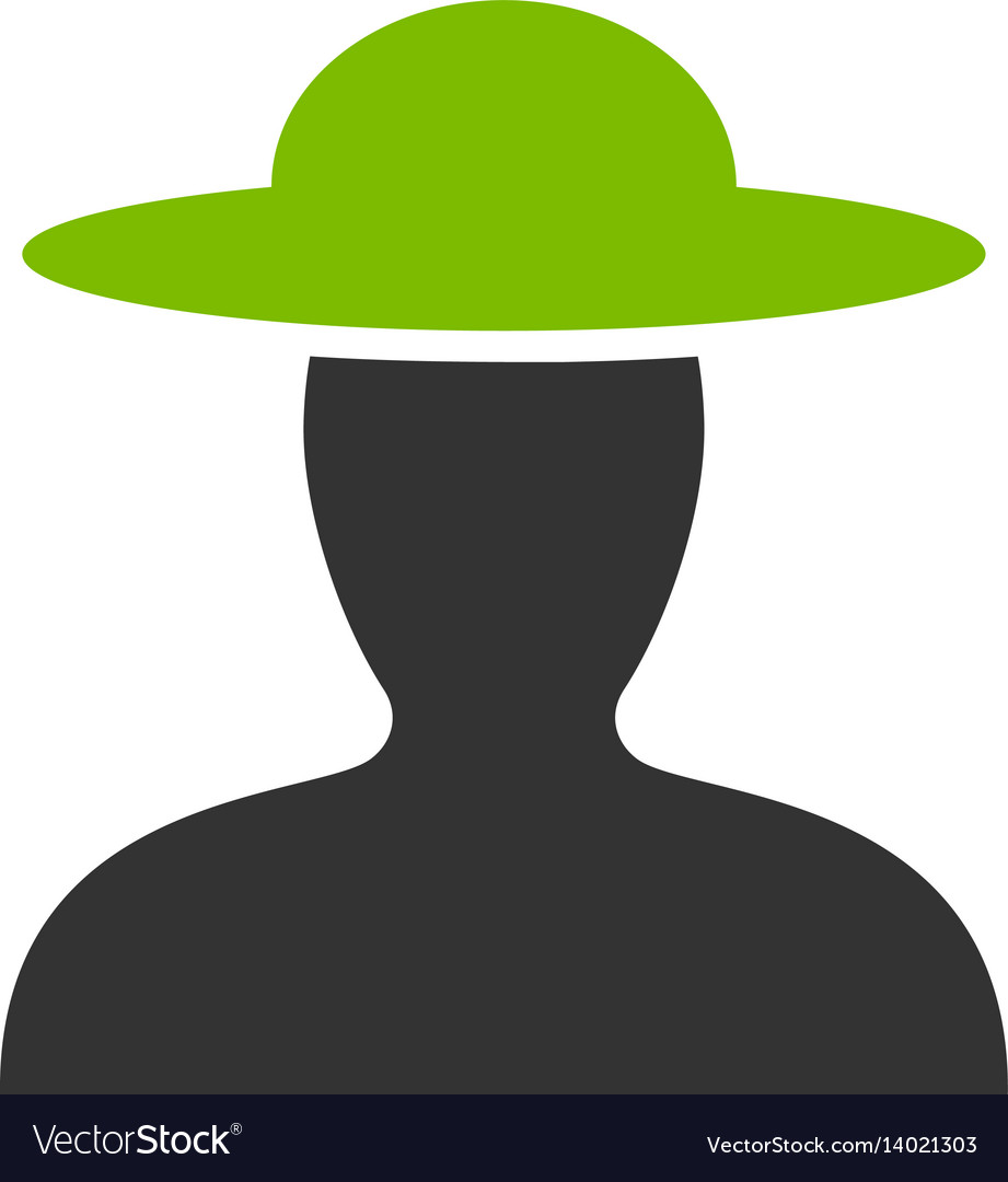 Farmer person flat icon Royalty Free Vector Image Farmer person flat icon Royalty Free Vector Image