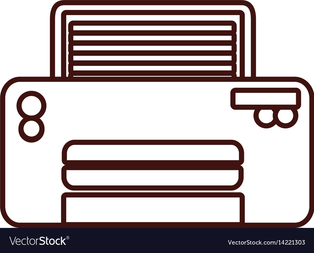 Modern printer technology Royalty Free Vector Image