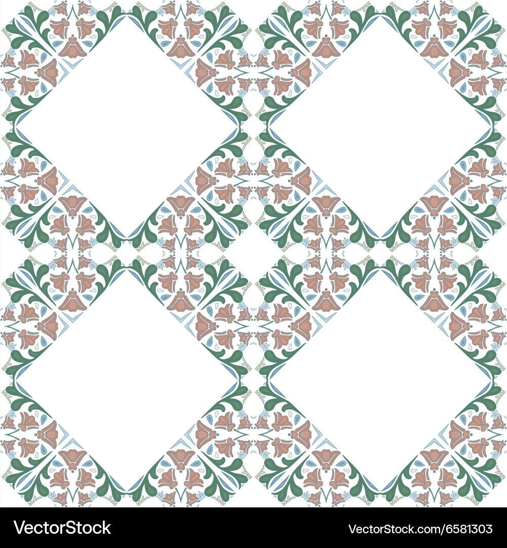 Portuguese tiles Royalty Free Vector Image - VectorStock