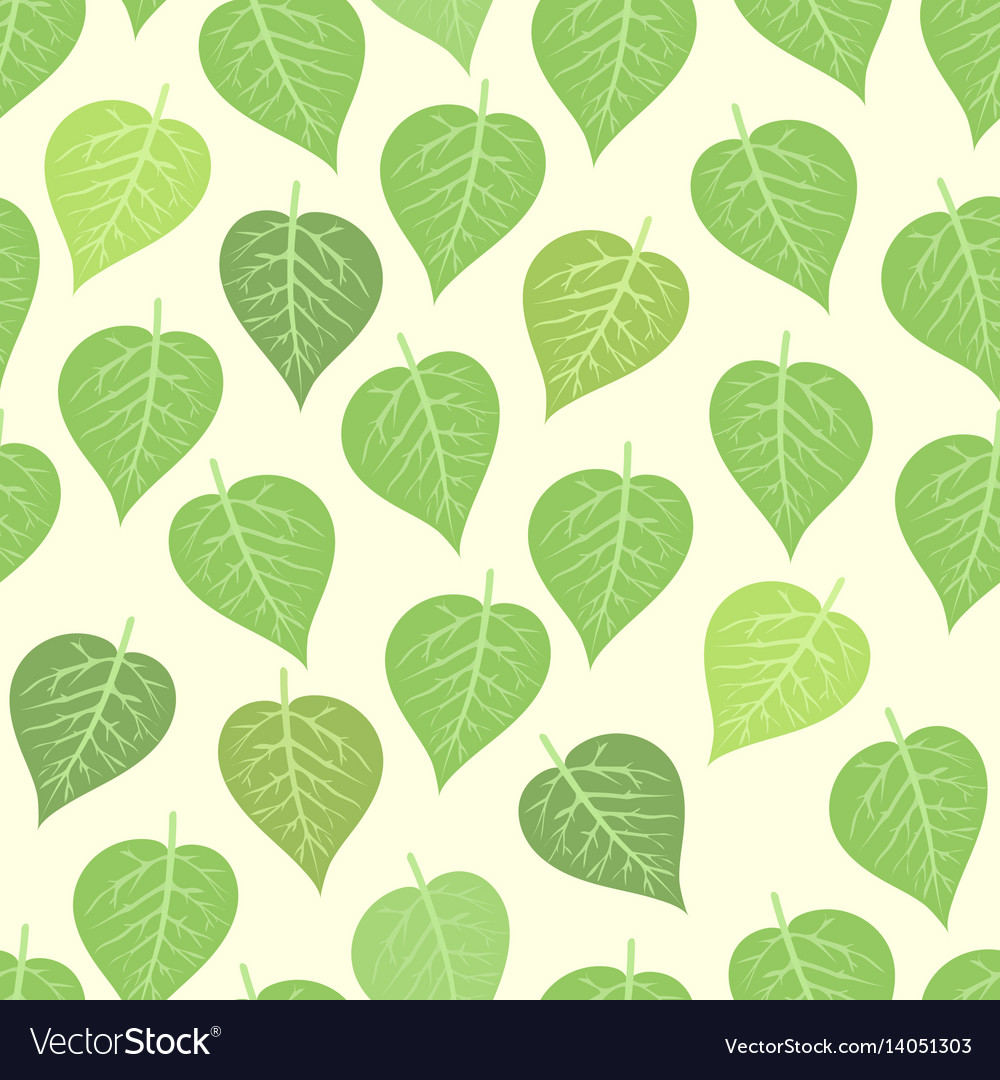 Seamless pattern with leaves Royalty Free Vector Image