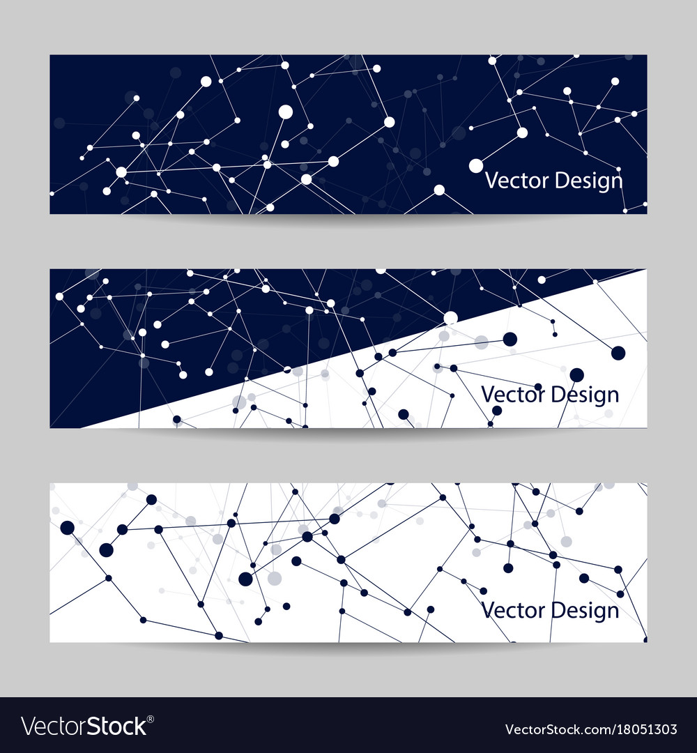 Set of horizontal banners Royalty Free Vector Image