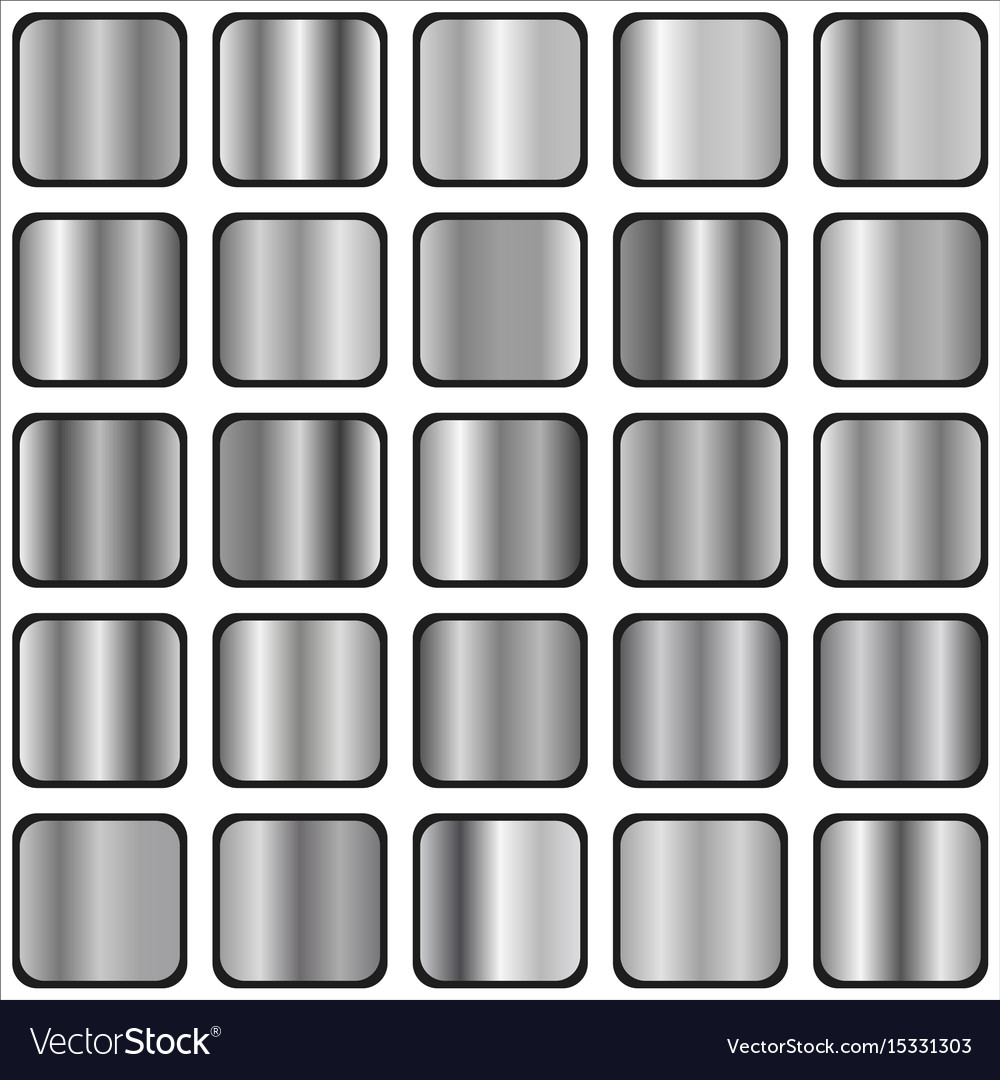 Silver gradient Royalty Free Vector Image - VectorStock