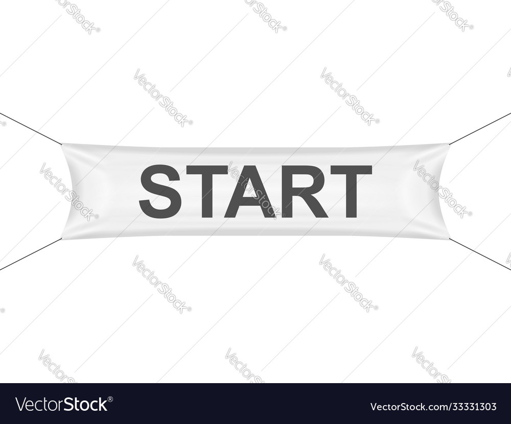 Start banner Royalty Free Vector Image - VectorStock