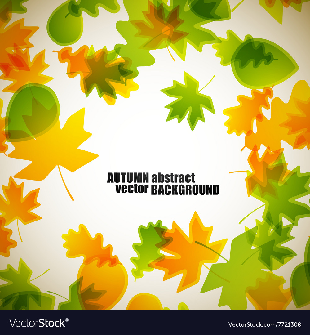 Autumn background Royalty Free Vector Image - VectorStock
