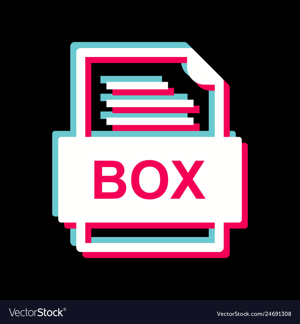 Box file document icon Royalty Free Vector Image