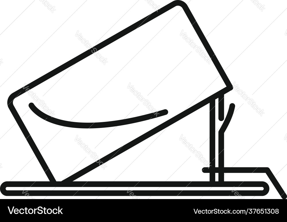 Carton box trap icon outline style Royalty Free Vector Image