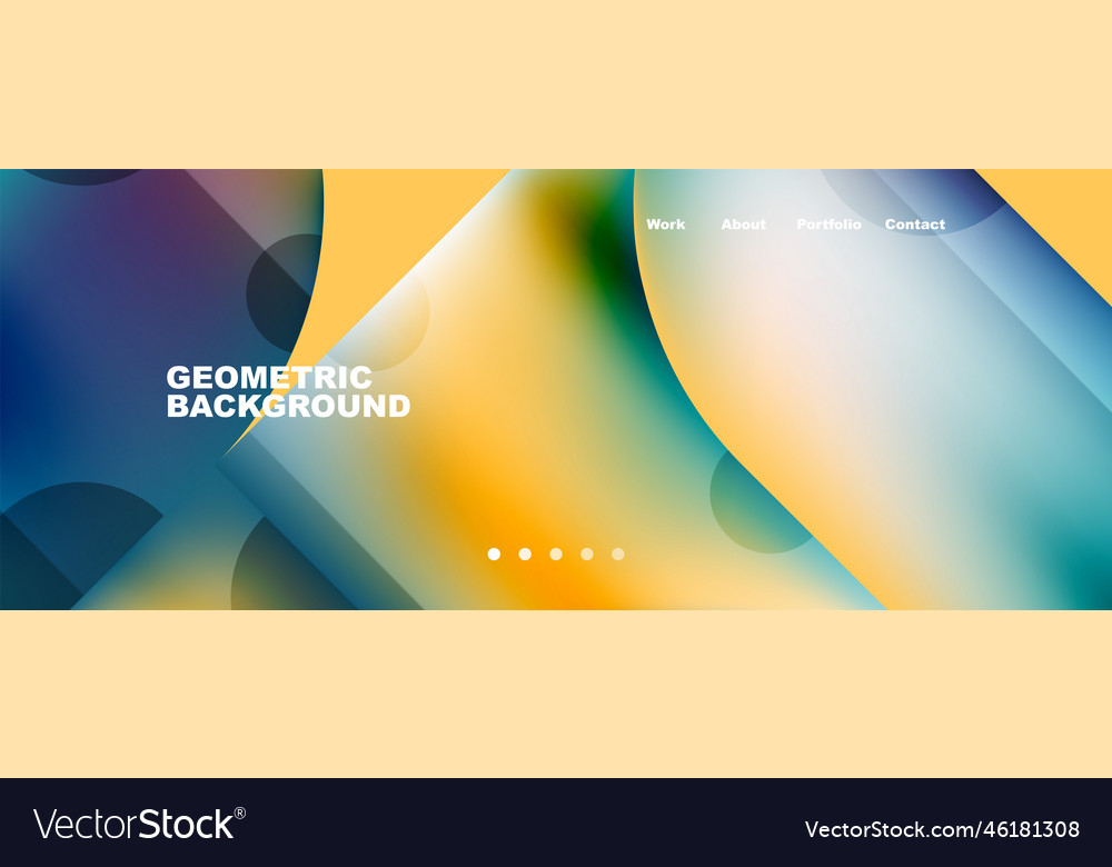 Circle round elements and lines geometric Vector Image