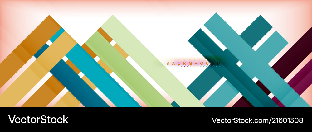 Color stripes and lines geometric abstract Vector Image
