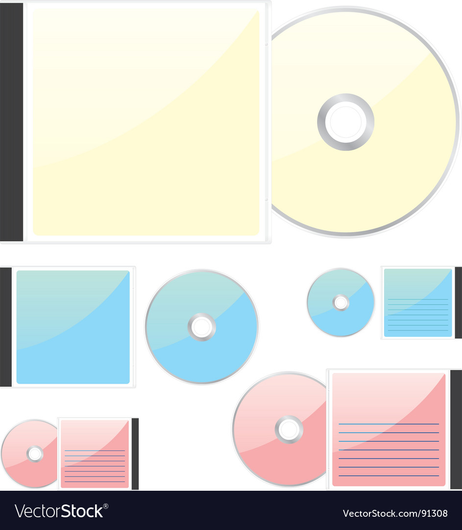 Compact disks Royalty Free Vector Image - VectorStock