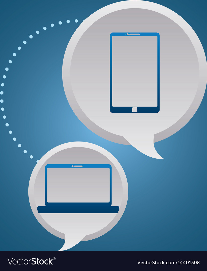 Digital communication technology Royalty Free Vector Image