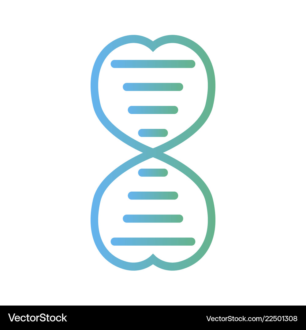 Dna genetic sign elements and icons collection Vector Image