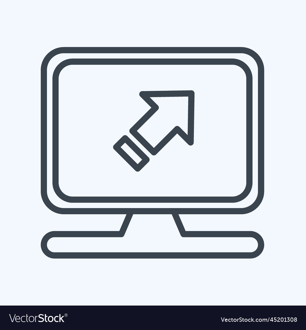 Icon computer system related to machine learning Vector Image
