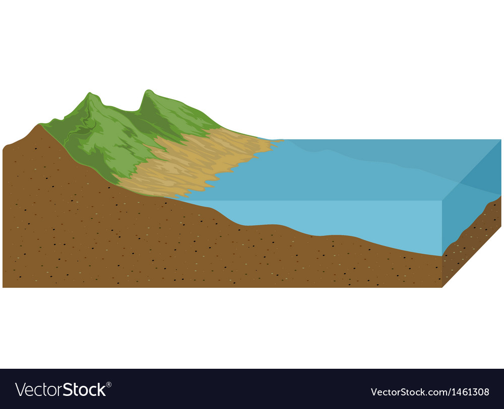 Low tide Royalty Free Vector Image - VectorStock