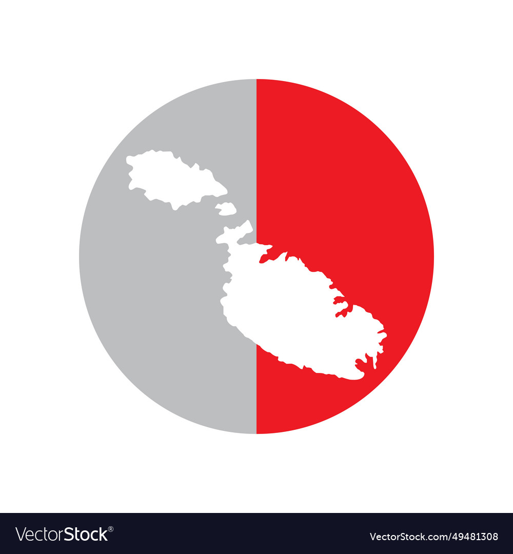 Malta map icon Royalty Free Vector Image - VectorStock
