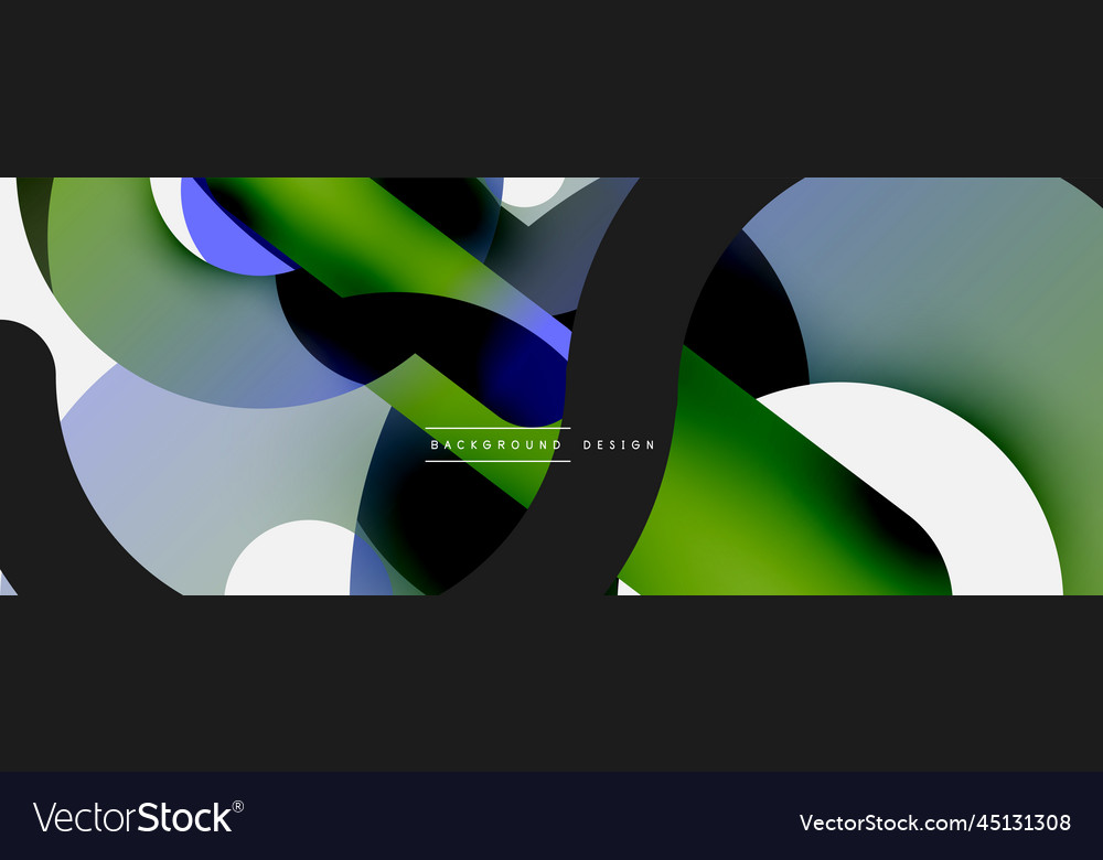 Round shapes circles and other geometric forms Vector Image