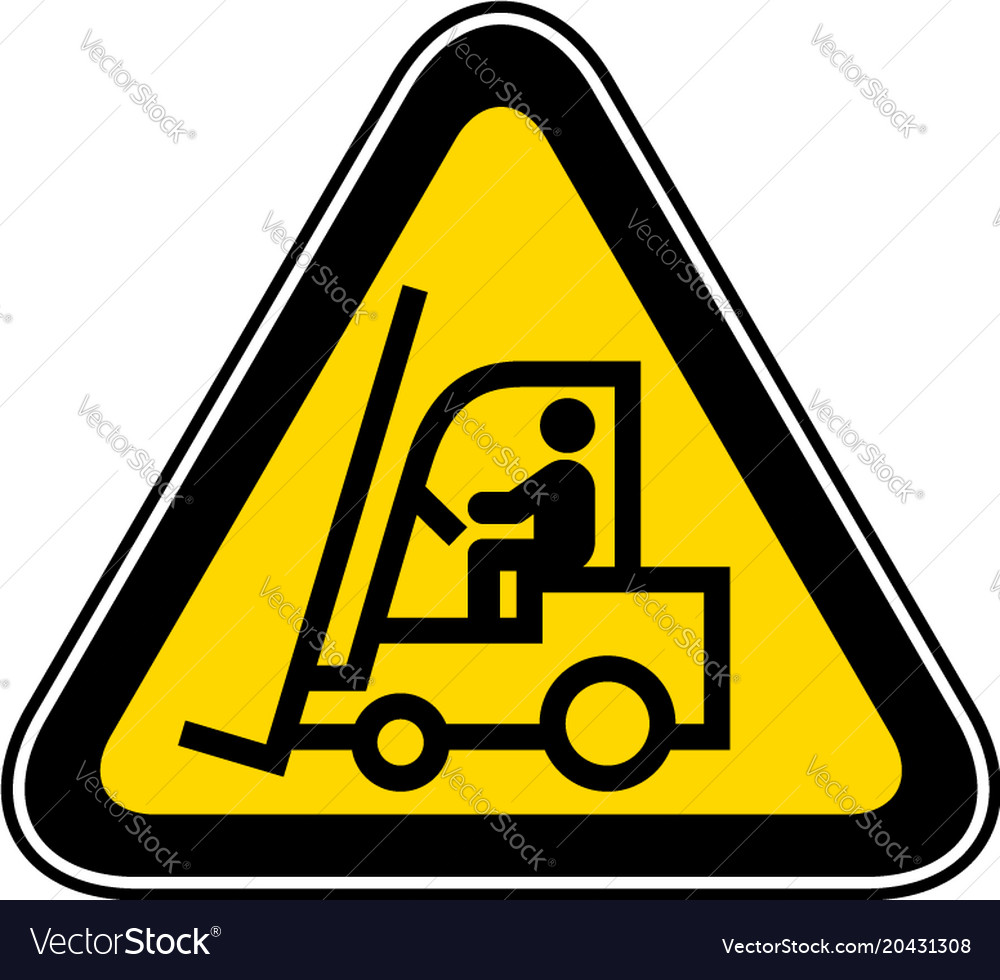 Triangular warning hazard symbol Royalty Free Vector Image