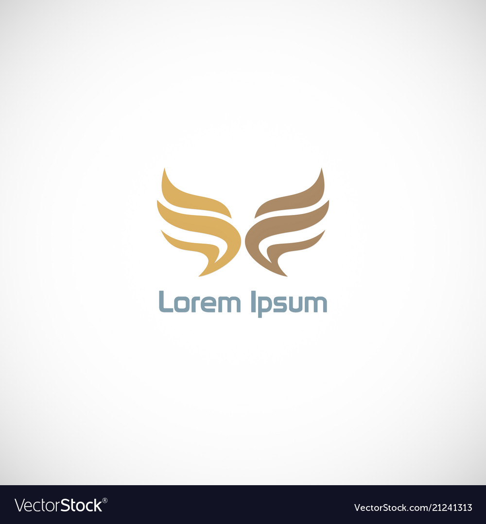 Fly wing logo Royalty Free Vector Image - VectorStock