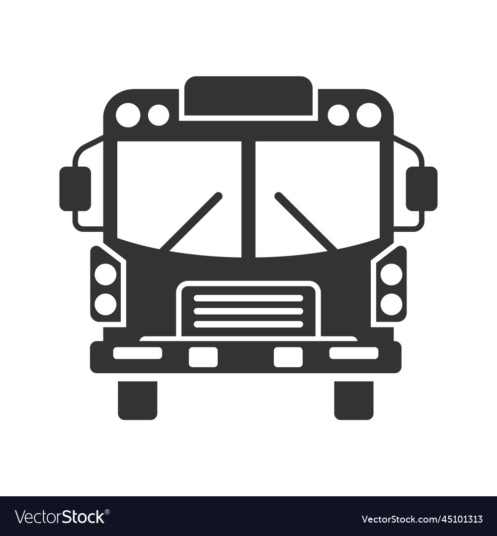 School bus icon Royalty Free Vector Image - VectorStock