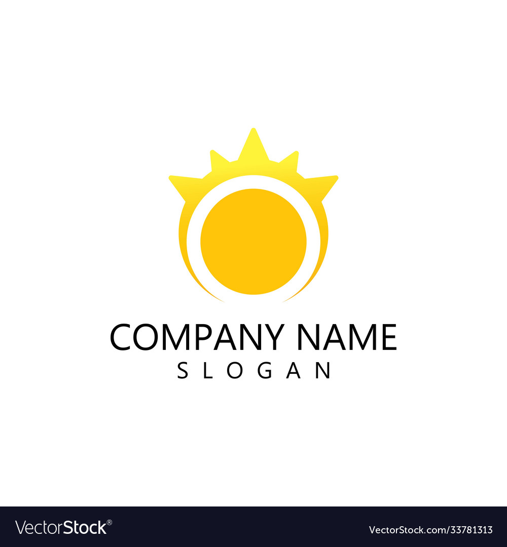 Sun logo Royalty Free Vector Image - VectorStock