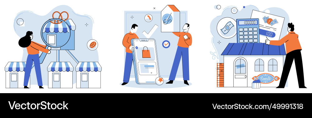 Family business production processes involve Vector Image