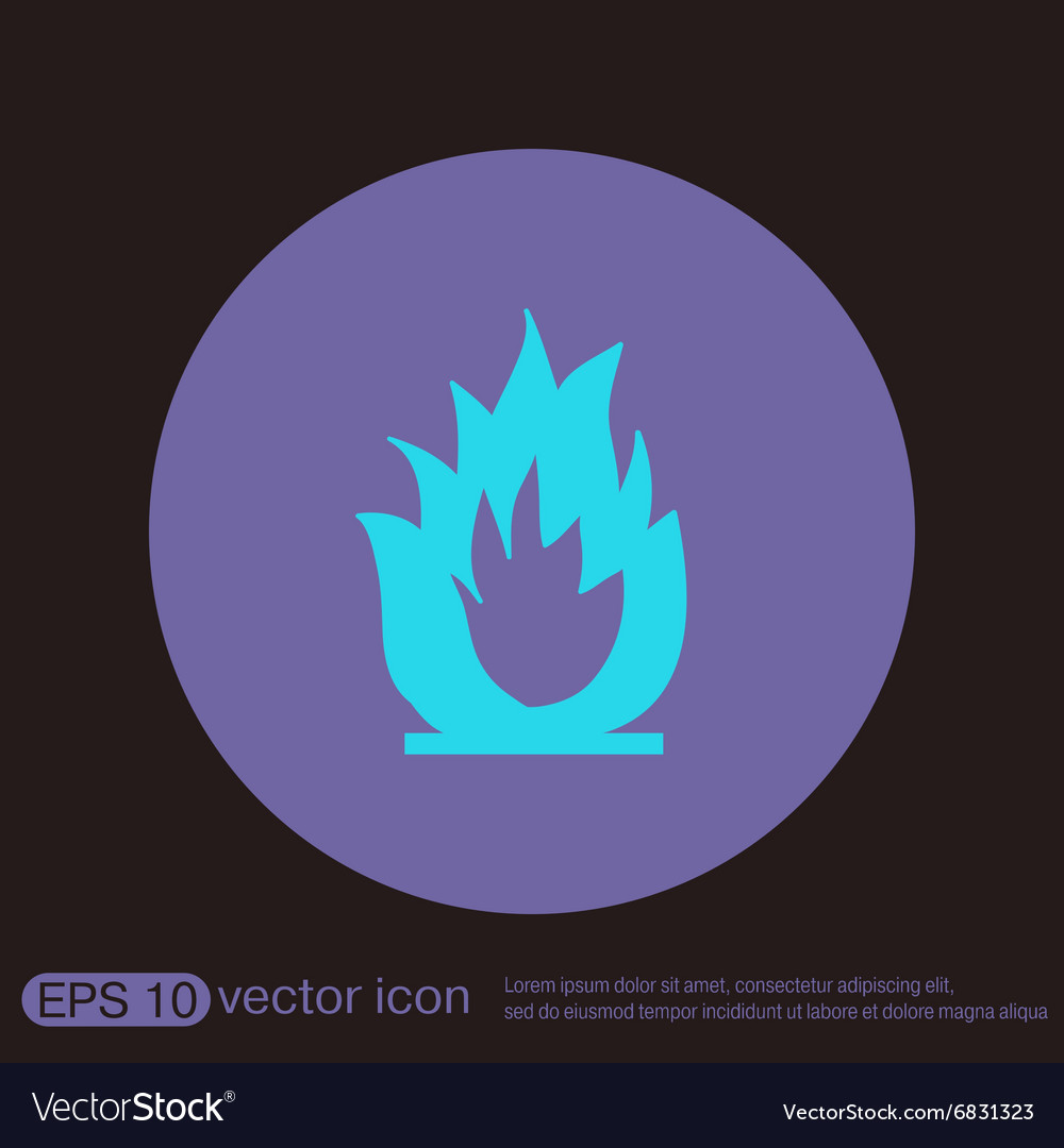Fire sign Royalty Free Vector Image - VectorStock