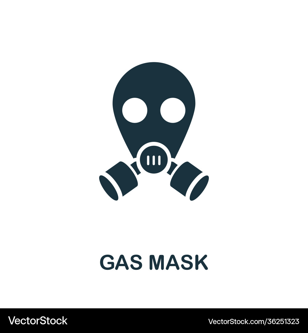 Gas mask icon simple from personal protection Vector Image