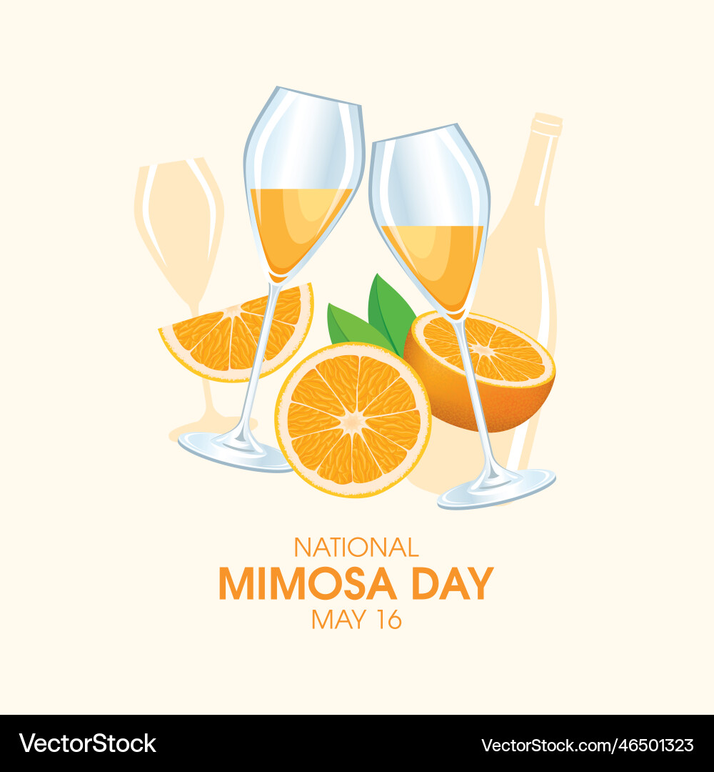 National mimosa day poster Royalty Free Vector Image