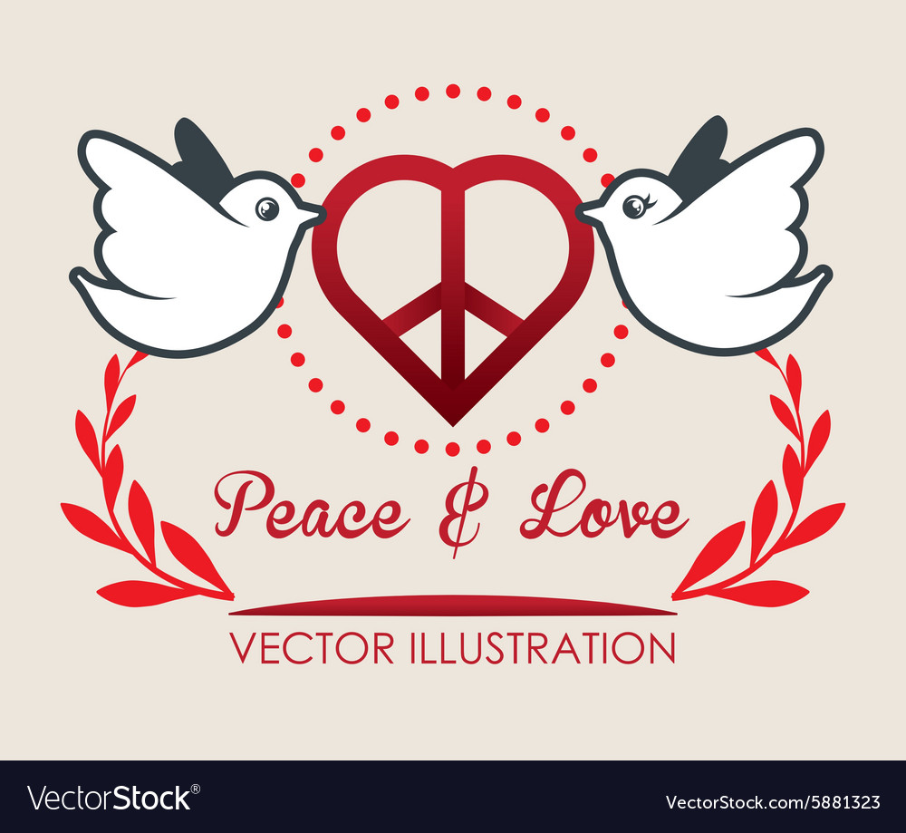 Peace design Royalty Free Vector Image - VectorStock