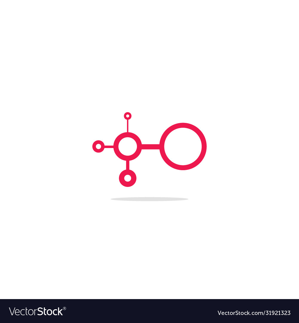 Round connection logo Royalty Free Vector Image