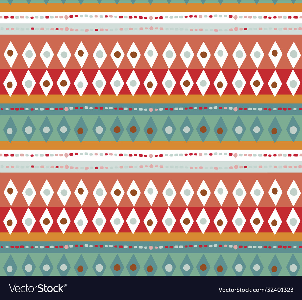 Seamless pattern with diamonds featuring Vector Image