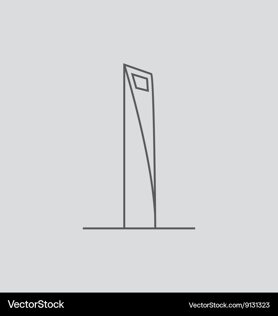 Shanghai world financial center Royalty Free Vector Image