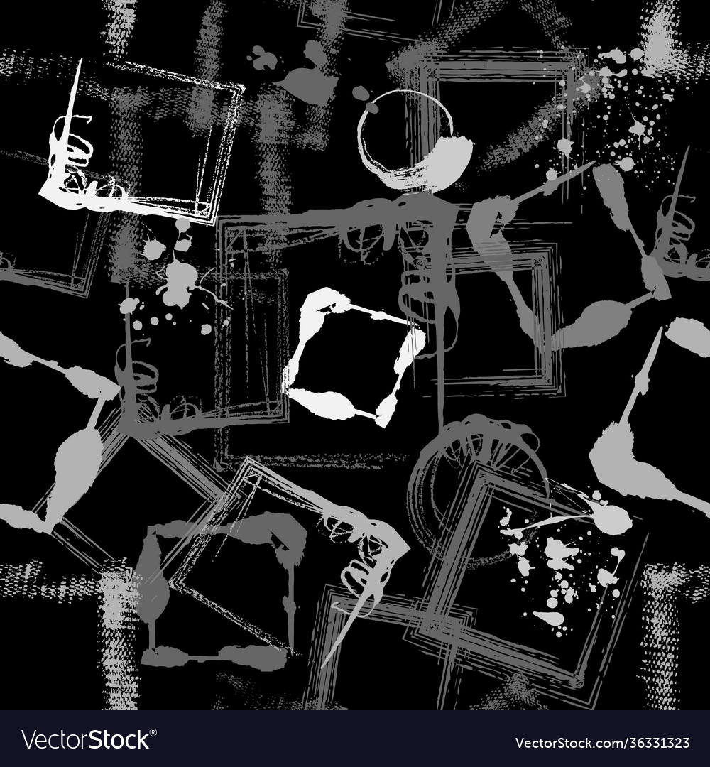 Textured grunge seamless pattern geometric Vector Image