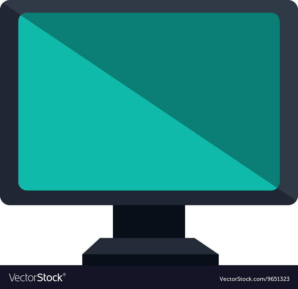 Tv or computer screen icon Royalty Free Vector Image