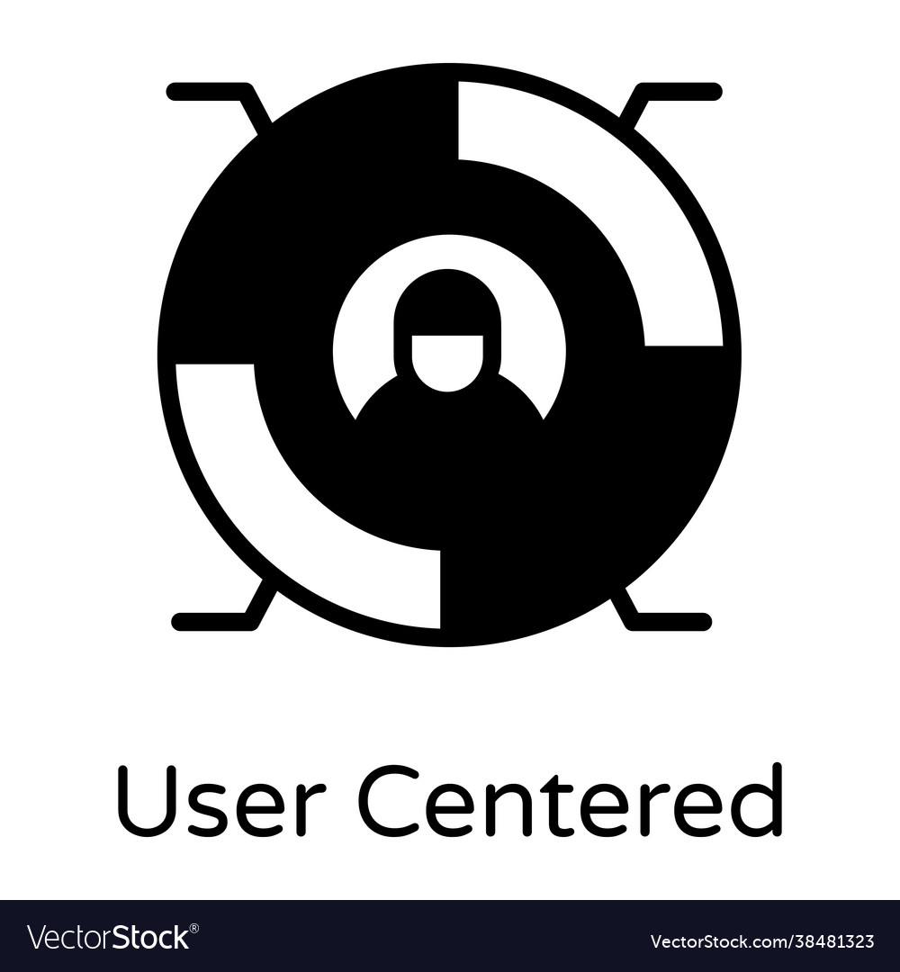 User centered Royalty Free Vector Image - VectorStock