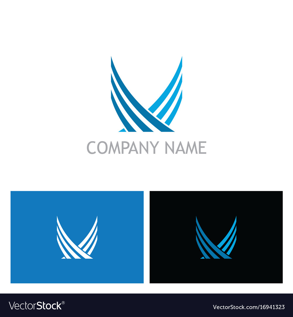 Wing abstract fly logo Royalty Free Vector Image Wing abstract fly logo Royalty Free Vector Image