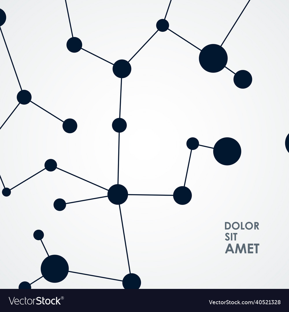 Abstract Molecular Connection Royalty Free Vector Image