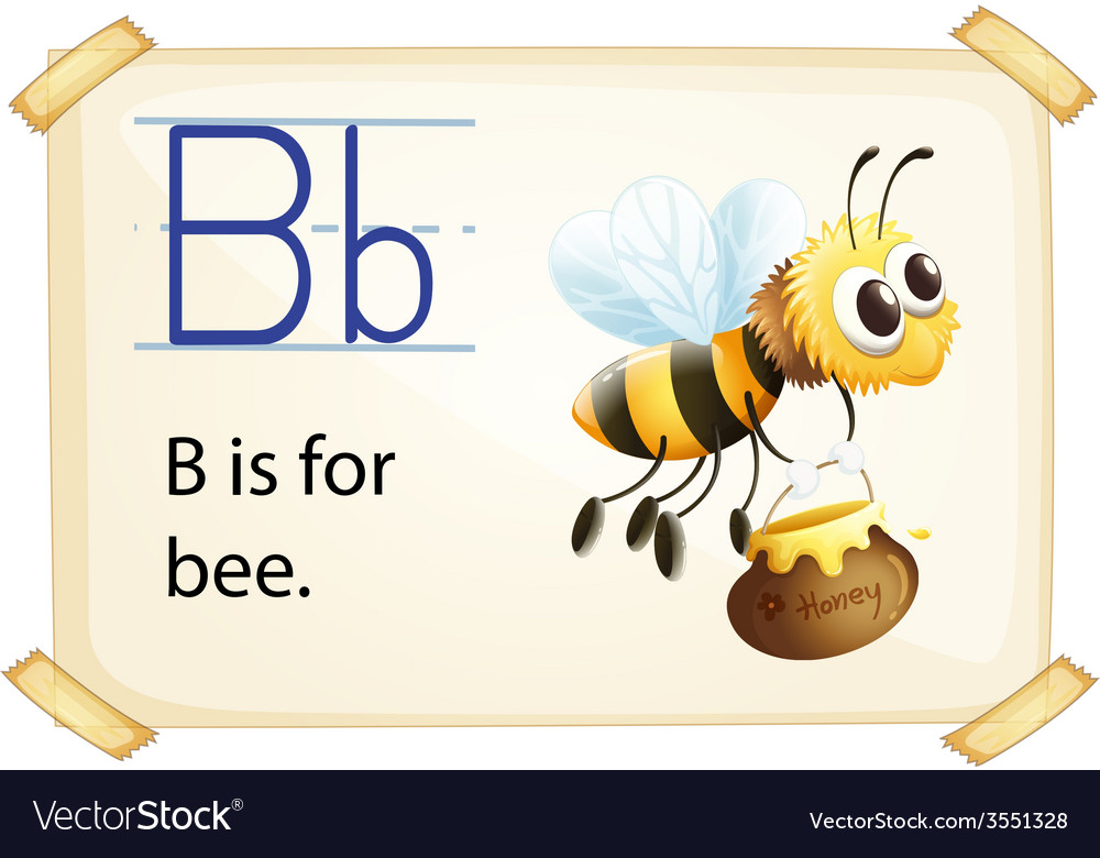 Alphabet b Royalty Free Vector Image - VectorStock