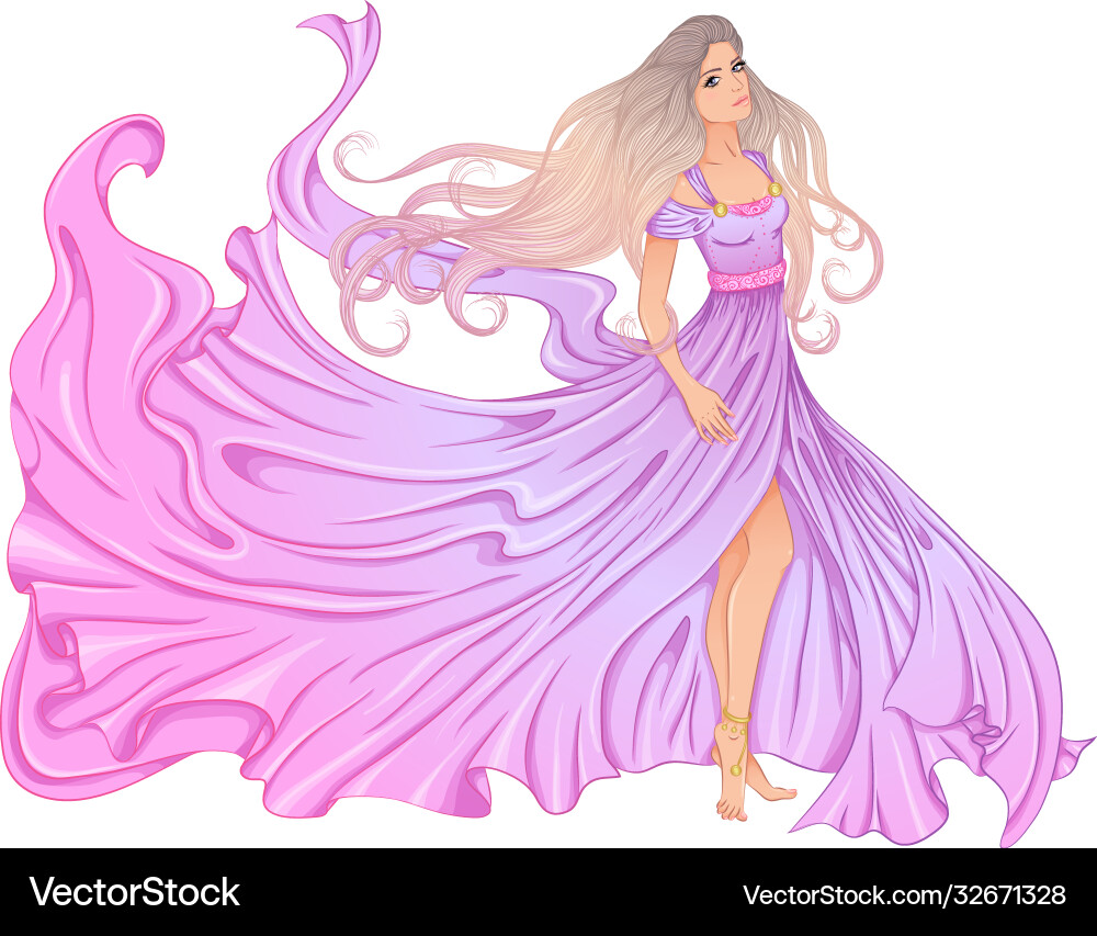 Beautiful young woman Royalty Free Vector Image