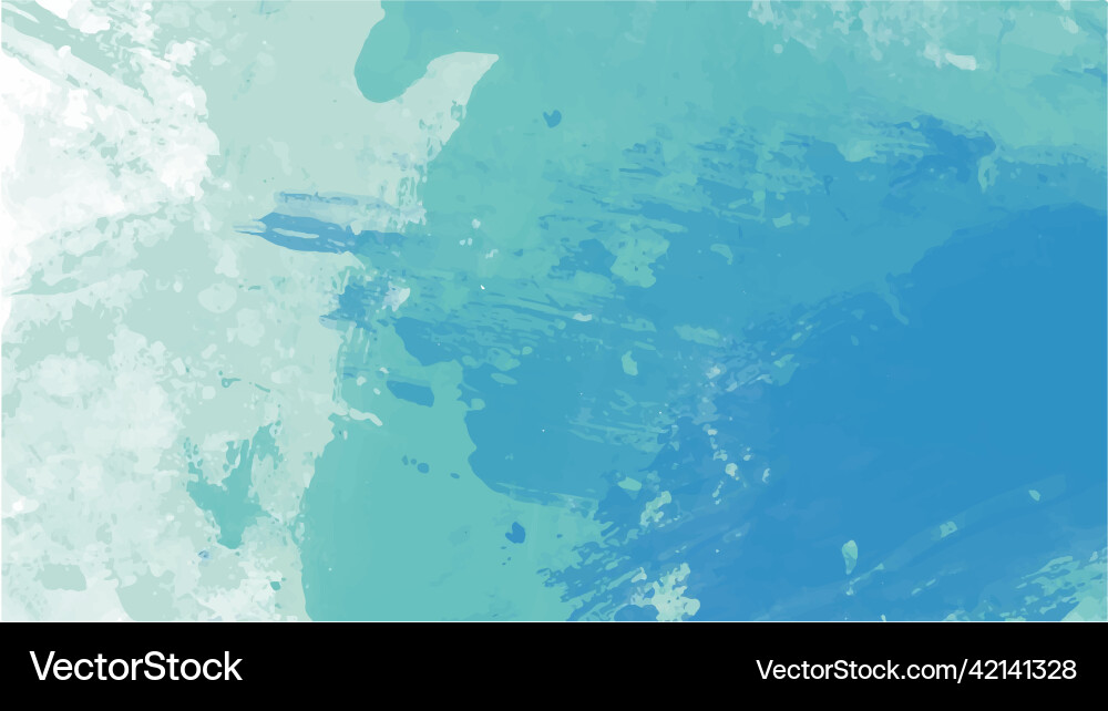 Blue watercolor background for your design Vector Image