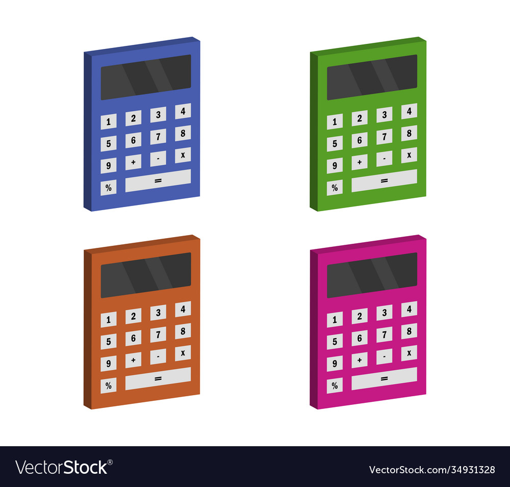 Calculator Royalty Free Vector Image - VectorStock