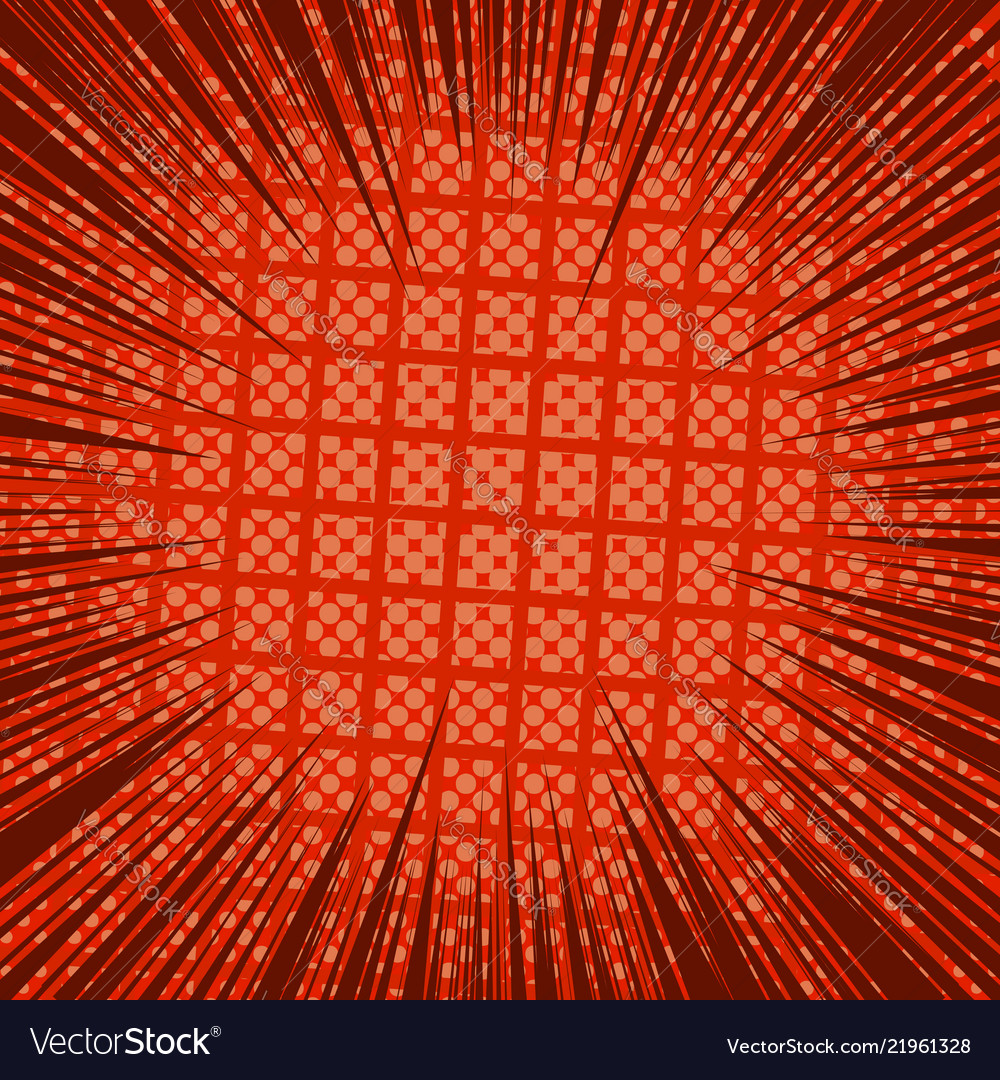 Comic page red light background Royalty Free Vector Image