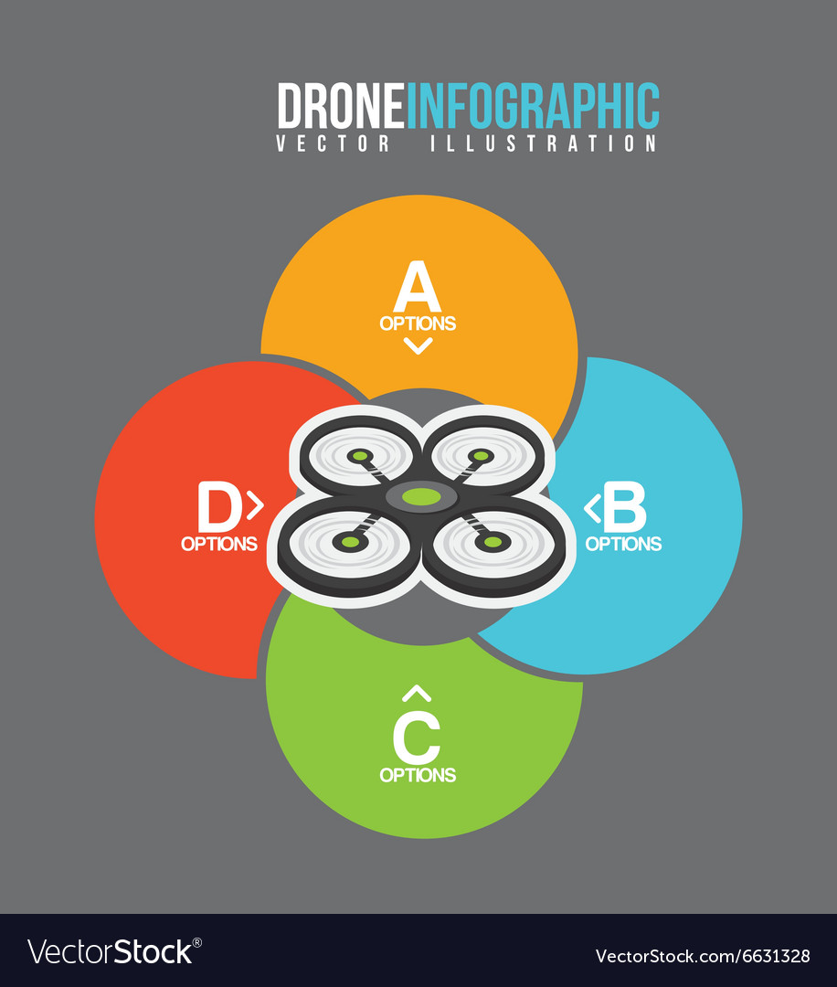 Drone technology design Royalty Free Vector Image