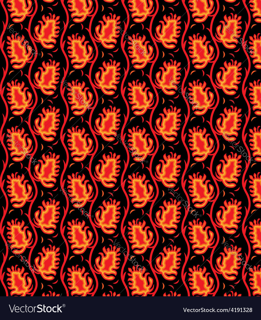 Fire seamless Royalty Free Vector Image - VectorStock