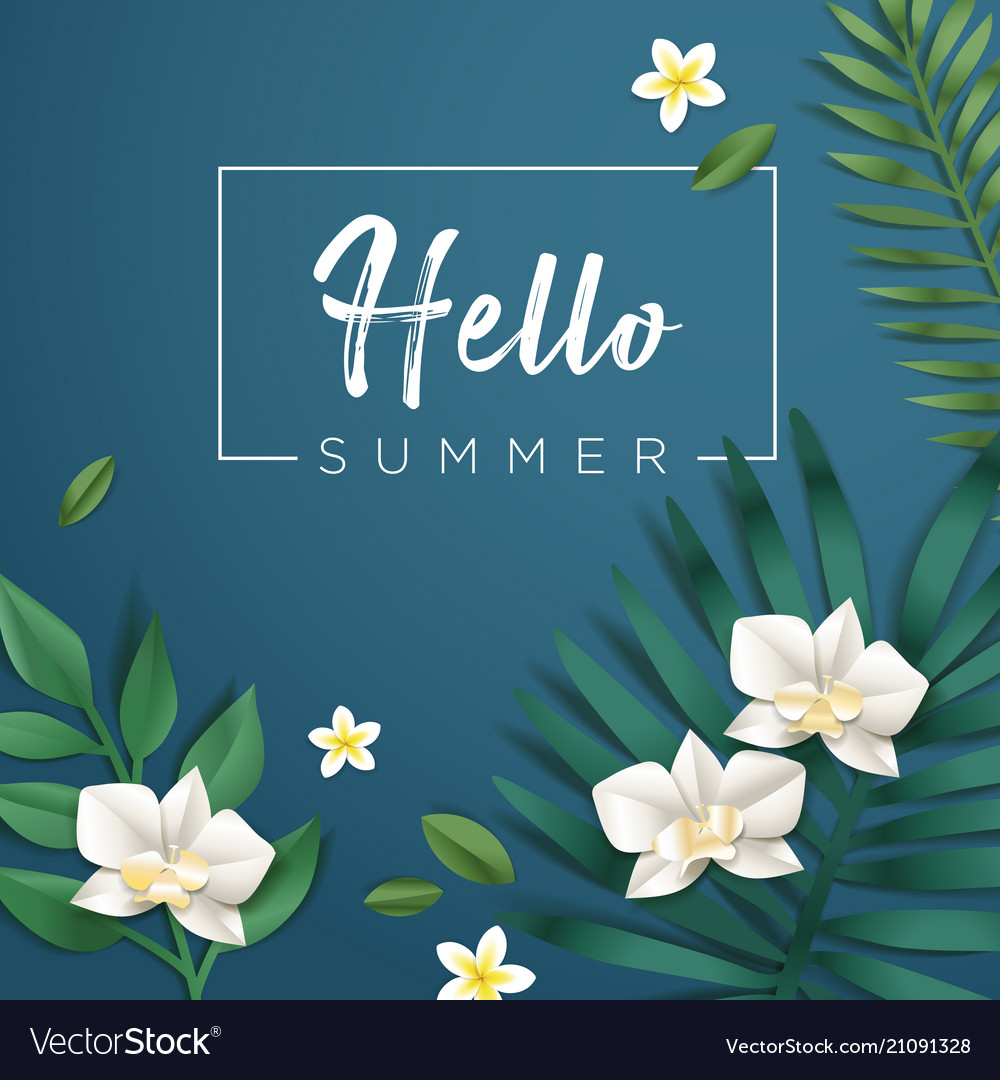 Hello summer Royalty Free Vector Image - VectorStock