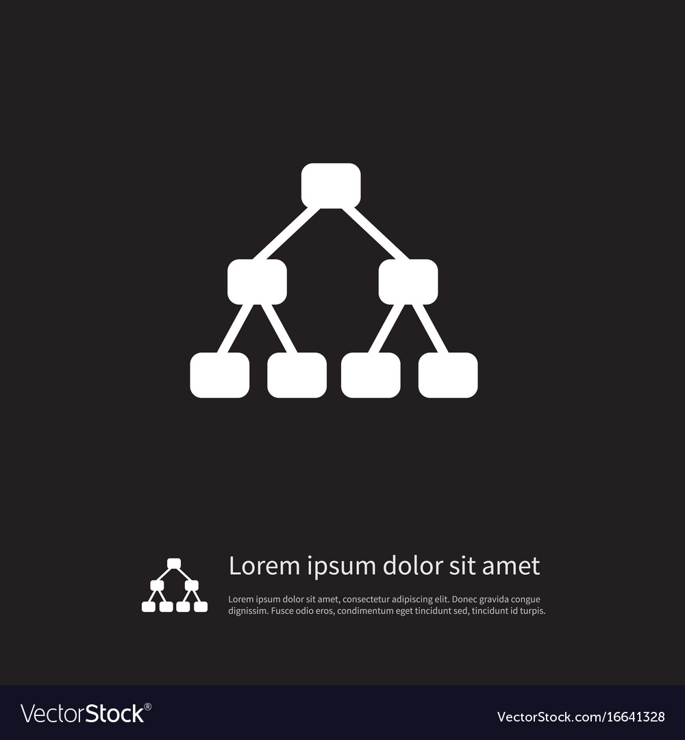 Isolated Hierarchy Icon Team Element Can Vector Image