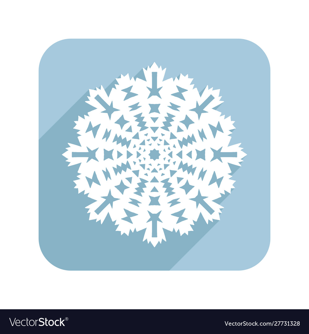 Lace patterned snowflake Royalty Free Vector Image