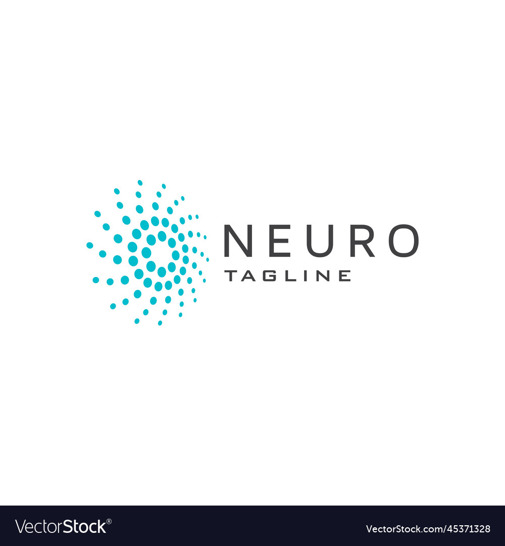 Neuro logo icon design template flat Royalty Free Vector Neuro logo icon design template flat Royalty Free Vector
